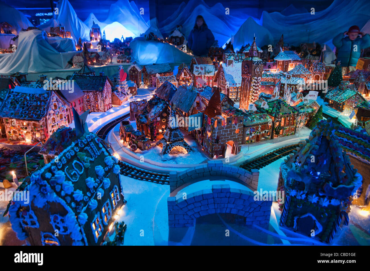 The gingerbread city of Bergen, built every year for Christmas by the ...