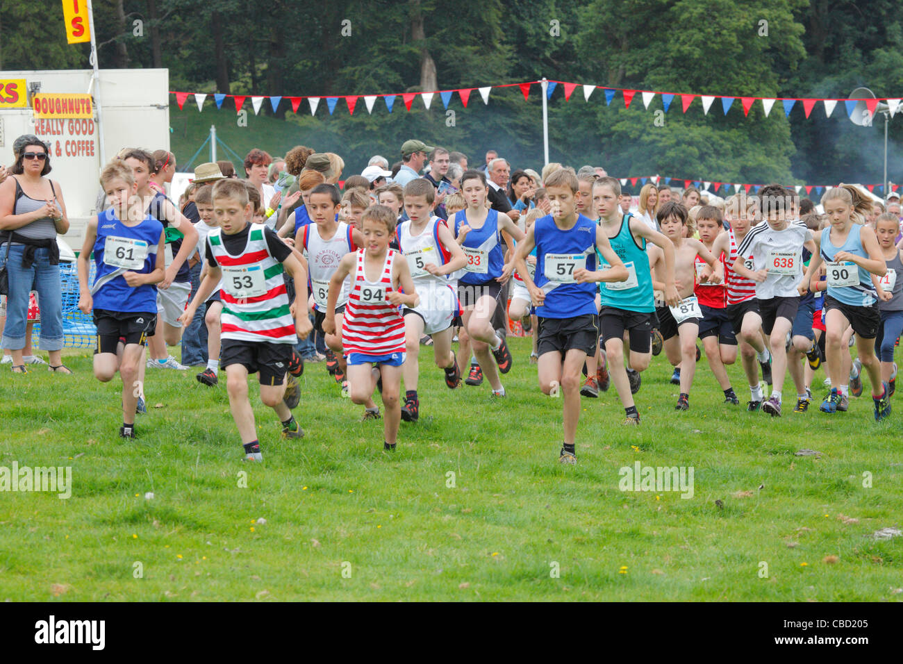 Junior Fell Race Start 2011 at Ambleside Sports, The Lake District ...