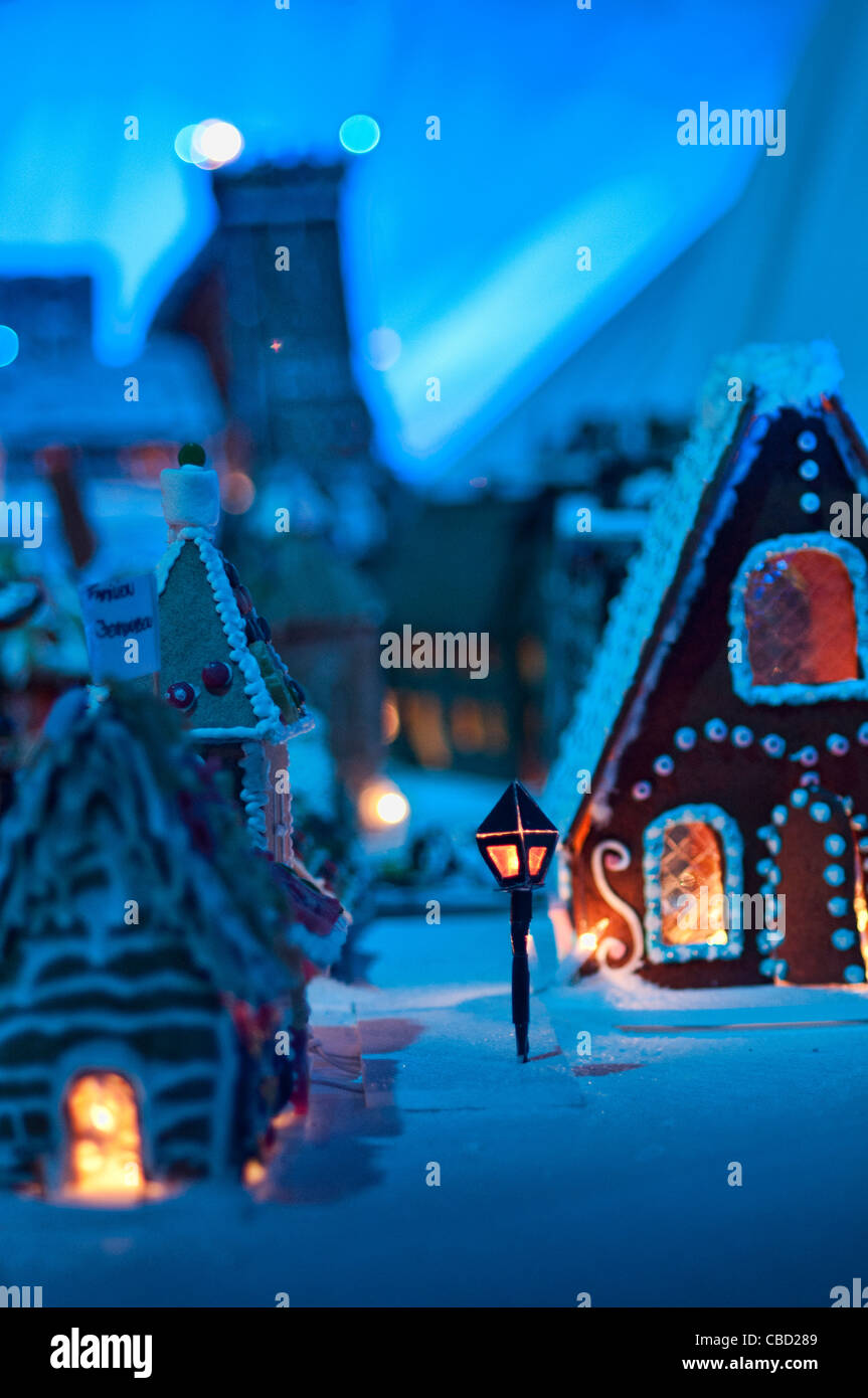 The gingerbread city of Bergen, built every year for Christmas by the ...