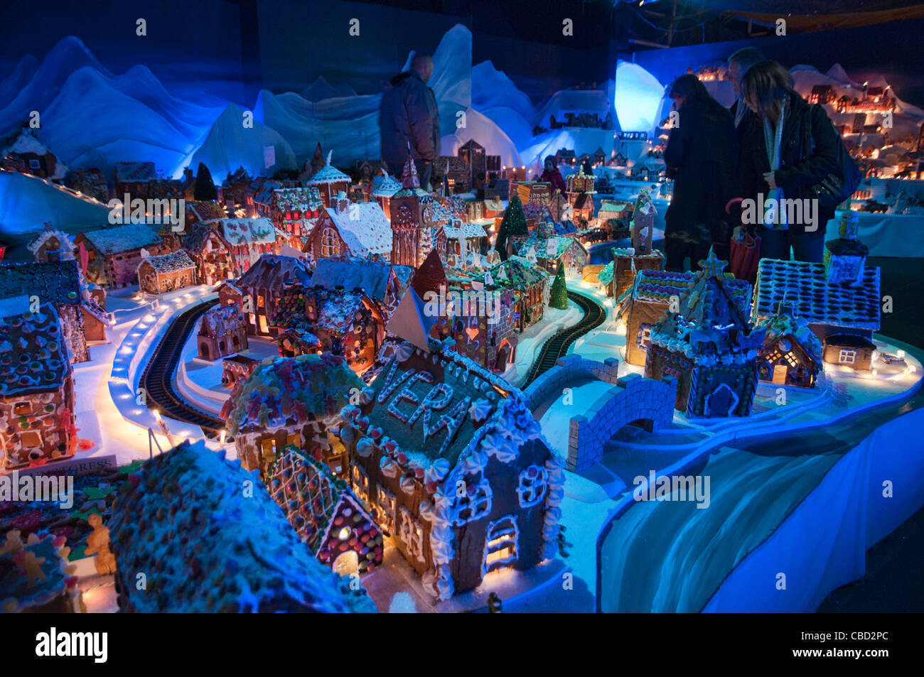 The gingerbread city of Bergen, built every year for Christmas by the ...