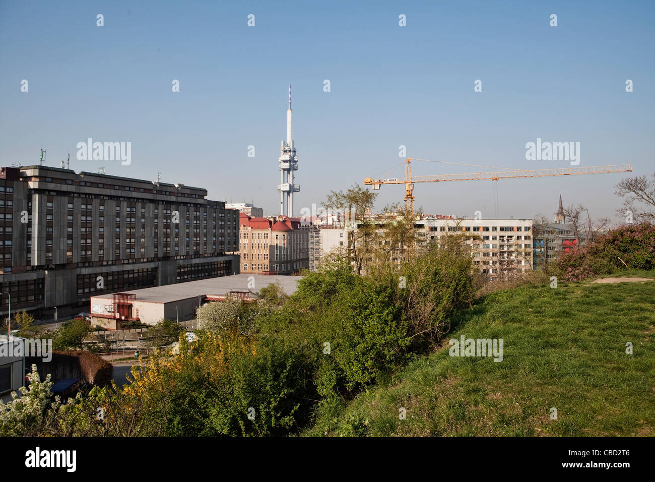 Zizkov quarter, Parukarka garden, park, Prague, city (CTK Photobank ...