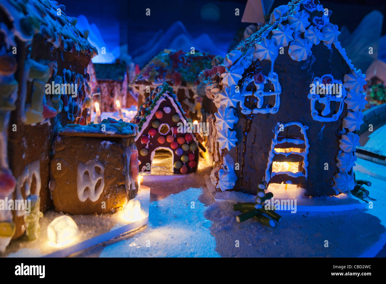 The gingerbread city of Bergen, built every year for Christmas by the ...