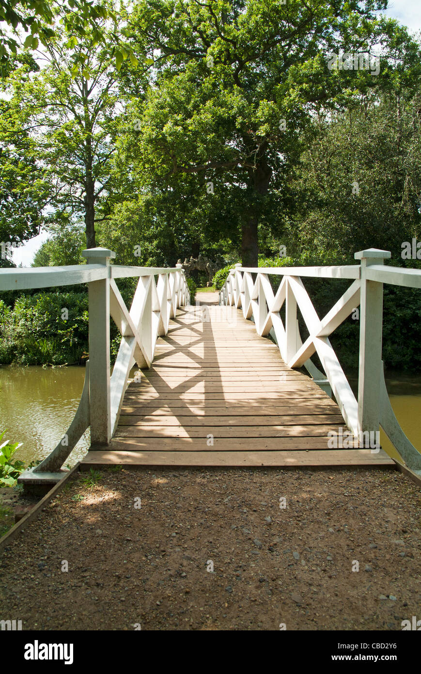 Painshill Park Surrey Bridge Stock Photo - Alamy