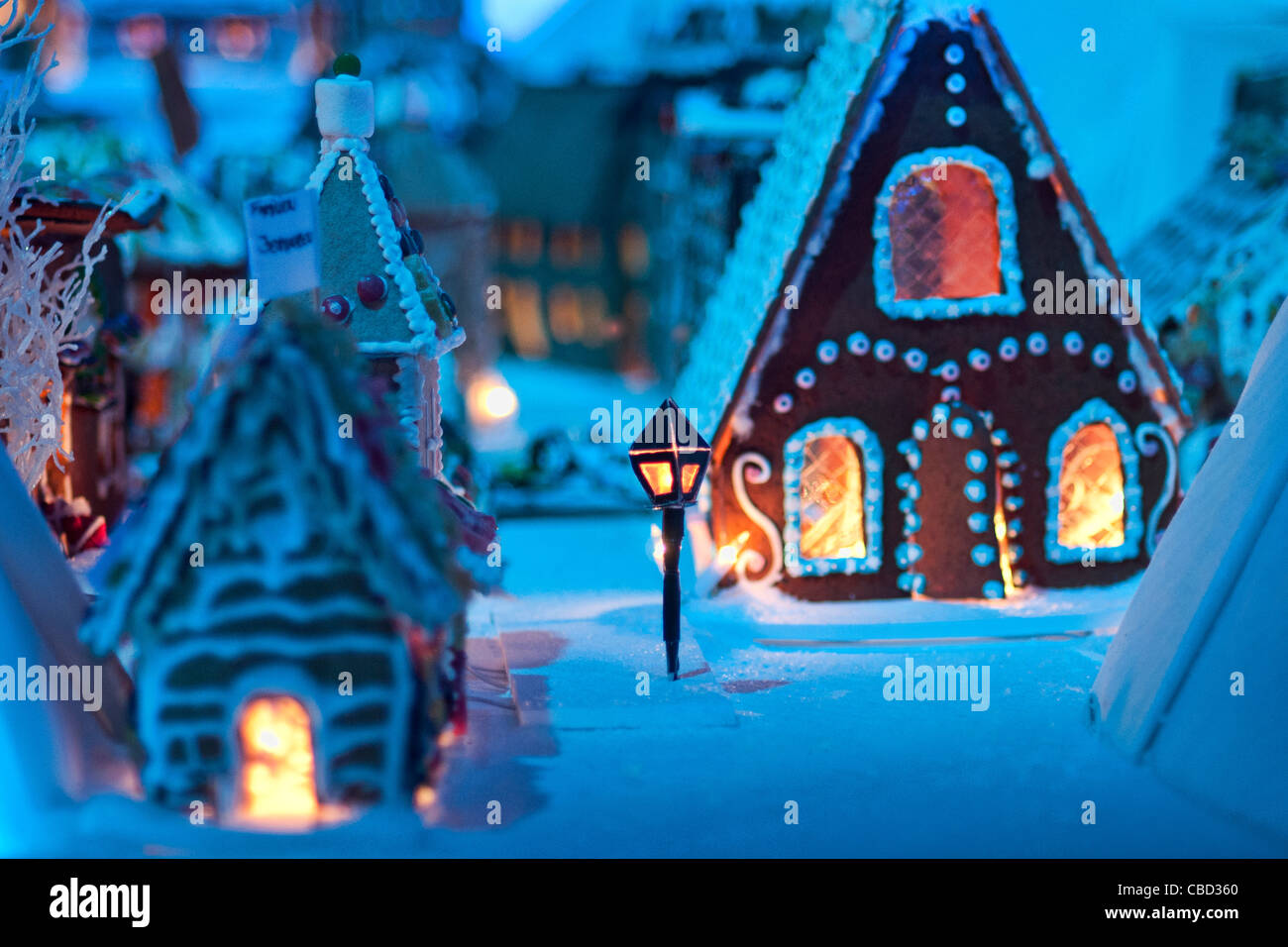 The gingerbread city of Bergen, built every year for Christmas by the ...