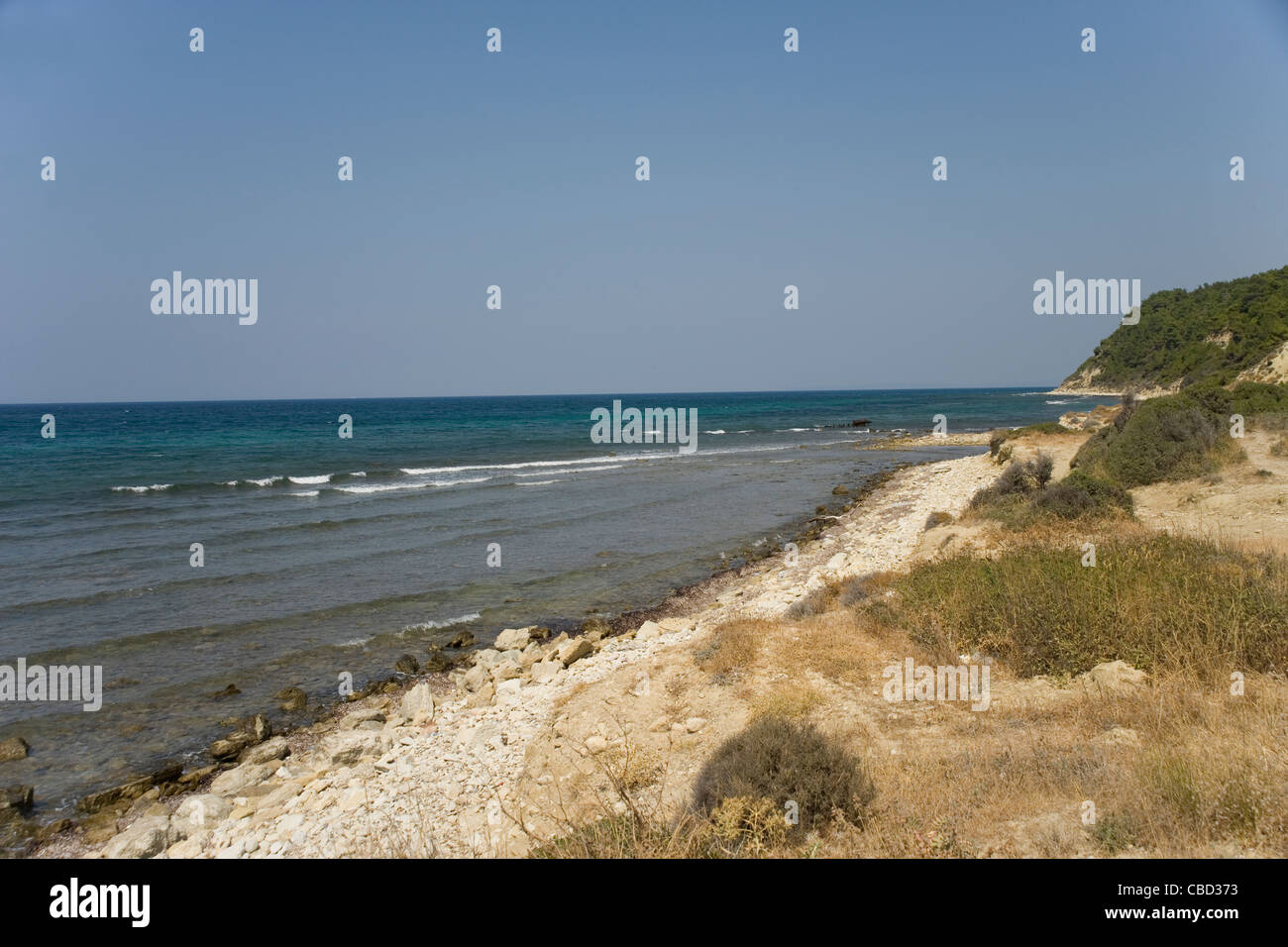 Gully Beach scene of fighting in the 1915 campaign in the First World ...
