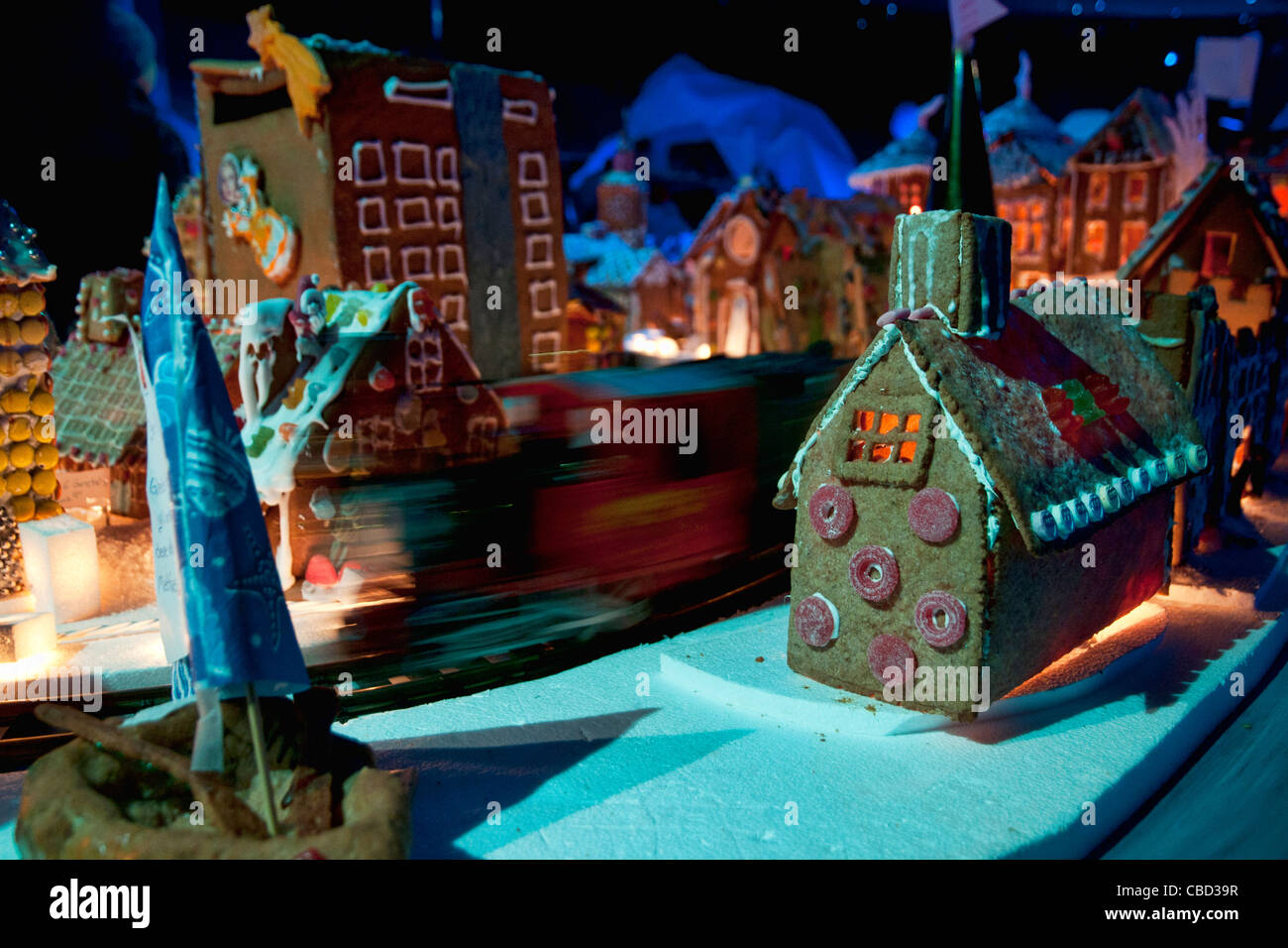The gingerbread city of Bergen, built every year for Christmas by the ...
