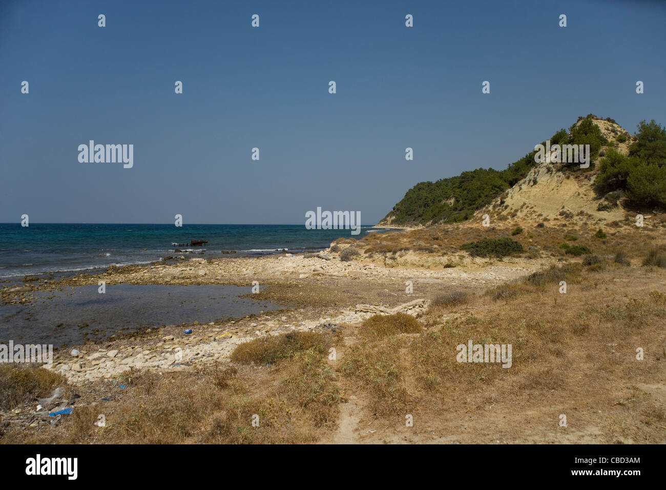 Gully Beach scene of fighting in the 1915 campaign in the First World ...