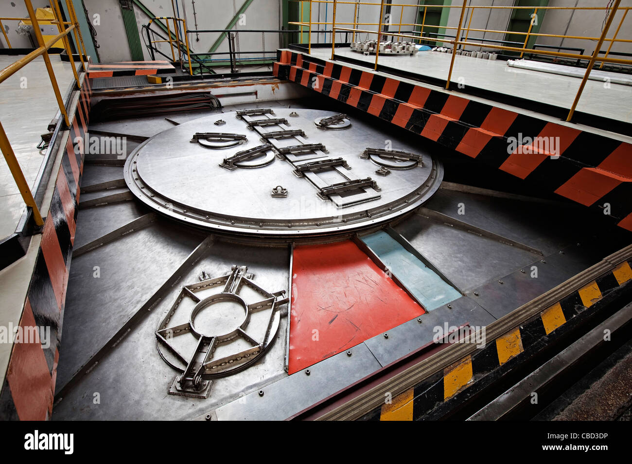Lid of reactor LR-0, nuclear reactor in The Nuclear Research Instute in ...