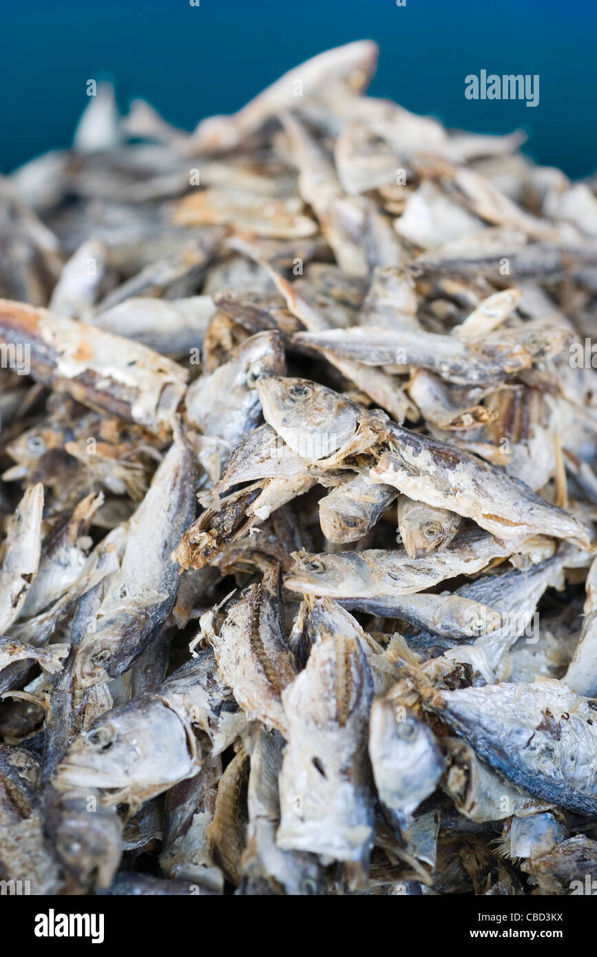 Dried anchovies, close-up Stock Photo - Alamy