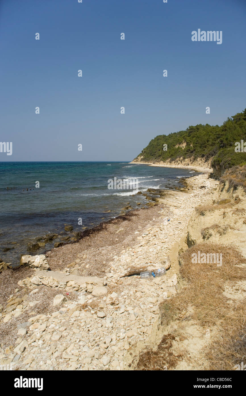 Gully Beach scene of fighting in the 1915 campaign in the First World ...