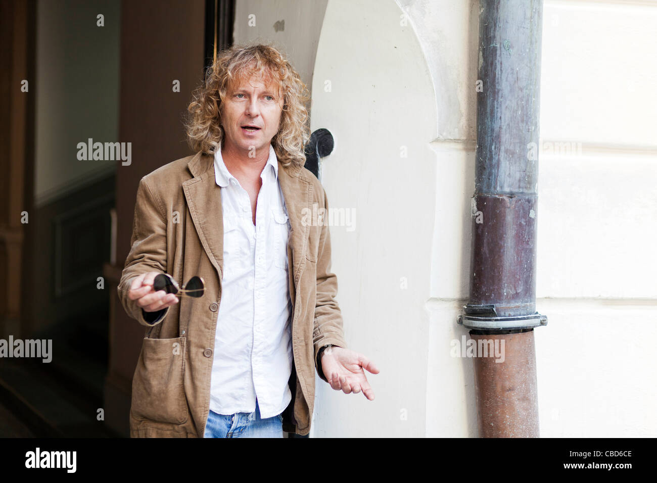 Slovak singer Peter Nagy pictured in Prague, Czech Republic, on May 23 ... Slovak singer Peter Nagy pictured in Prague, Czech Republic, on May 23 ...