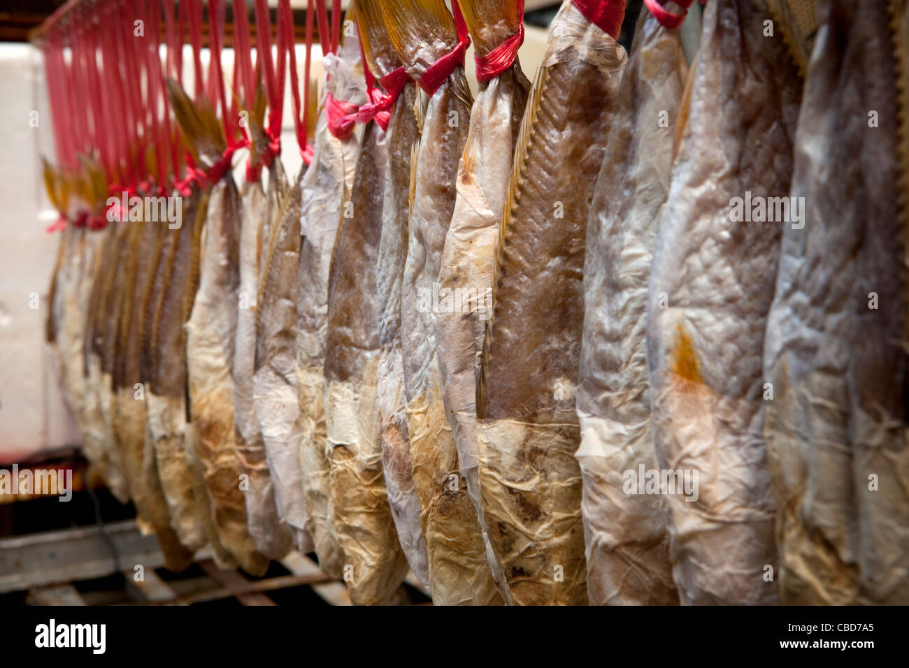 Air Drying Fish, Tai O Traditional Tanka Fishing Village, Hong Kong ...