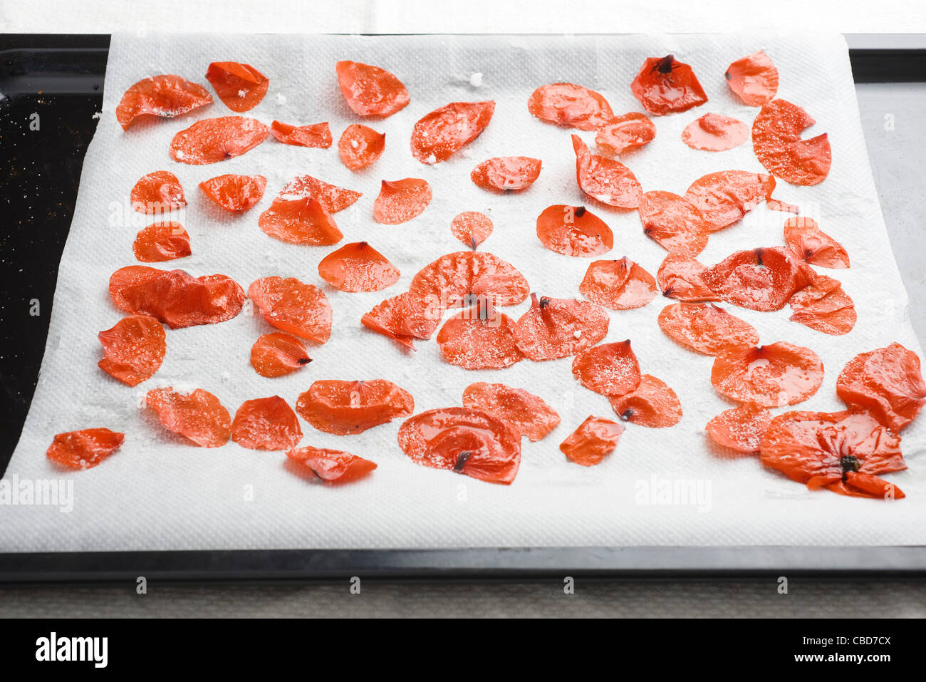 Crystallized poppy petals Stock Photo - Alamy