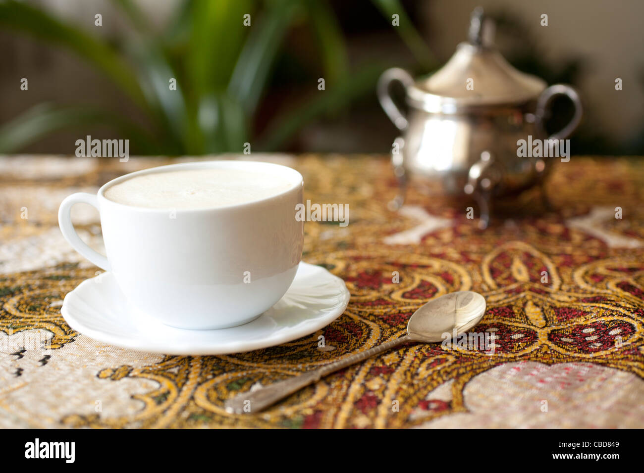 Coffe cup and spoon hi-res stock photography and images - Alamy