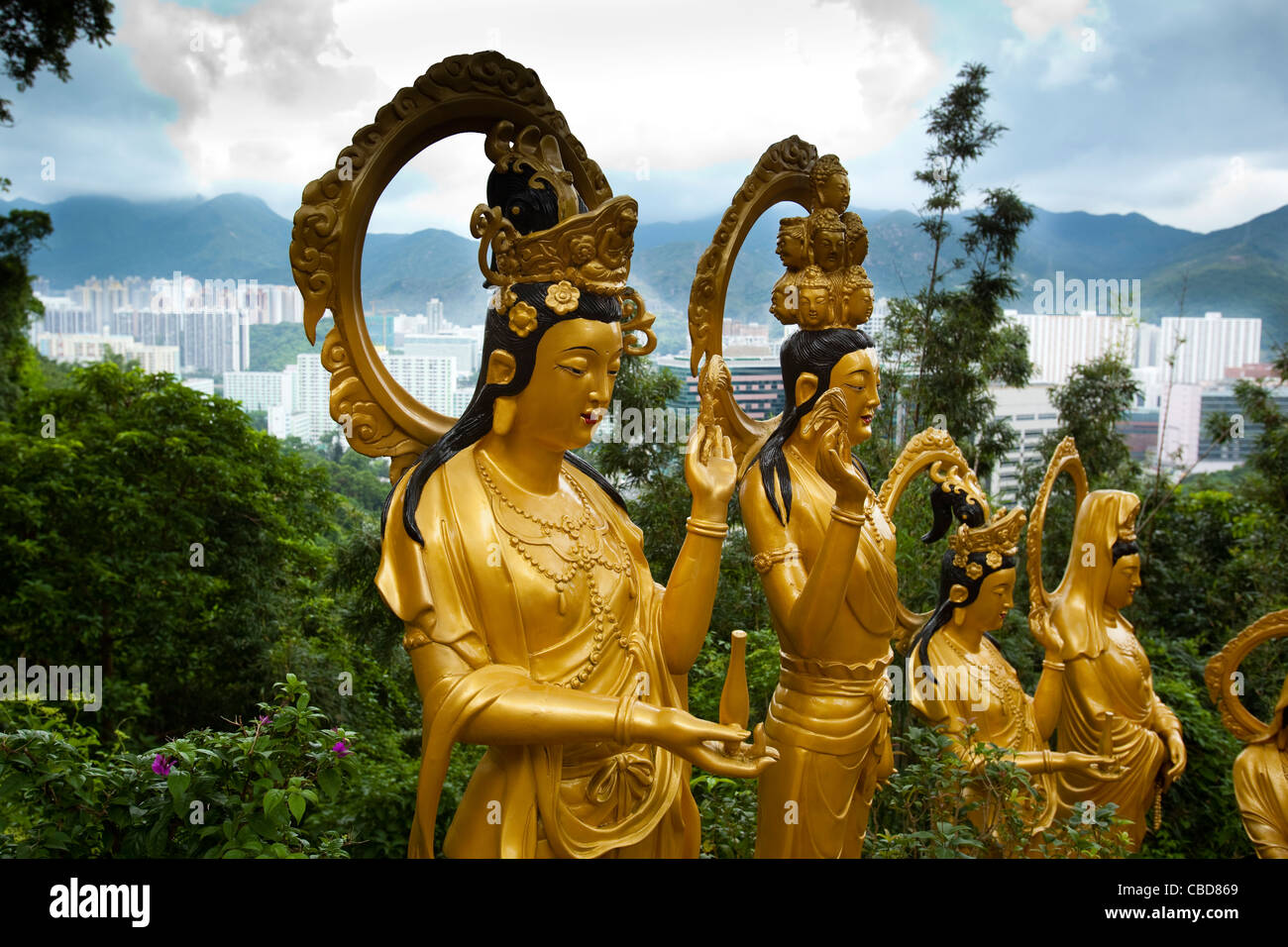 10,000 Buddhas Monastery, Hong Kong, China Stock Photo - Alamy