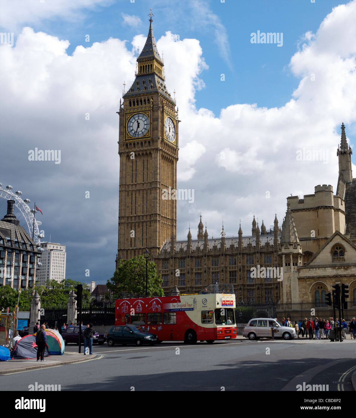 View of Big Ben from Parliament Square in London Stock Photo - Alamy