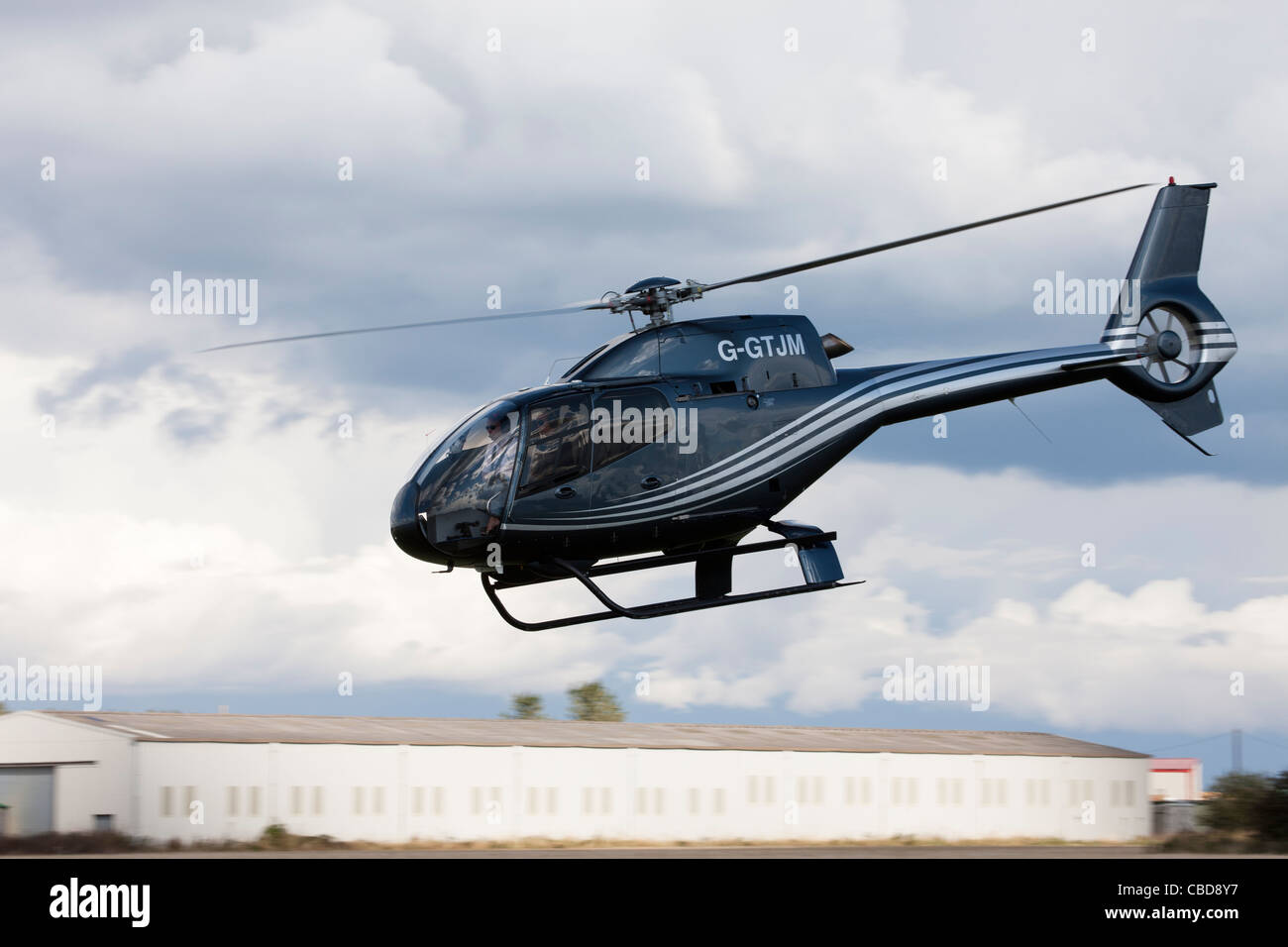 Eurocopter EC120B Colibri G-GTJM in flight at Breighton Airfield Stock ...