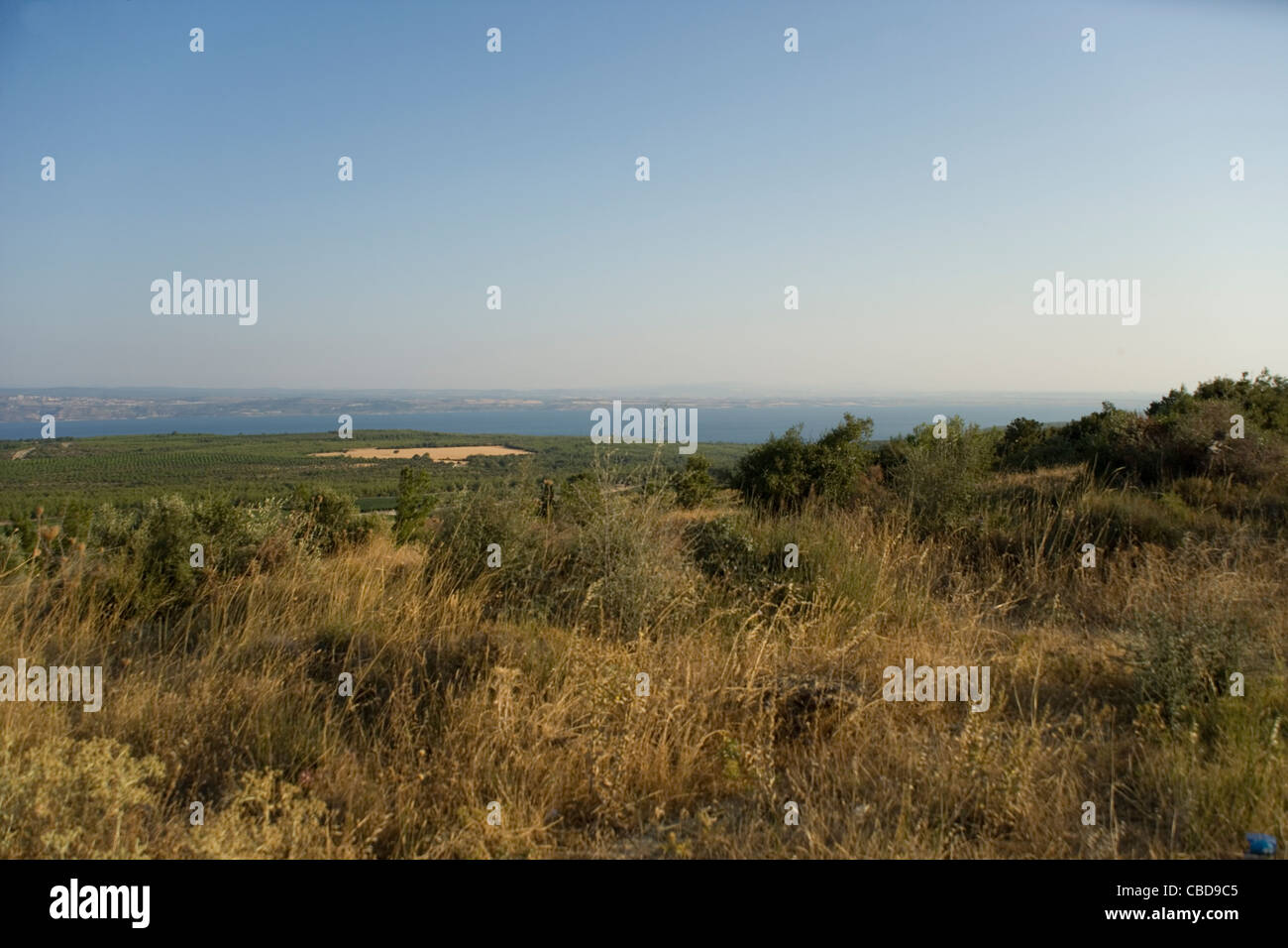 Looking from Achi Baba towards the Dardanelles, Gallipoli, Turkey Stock ...