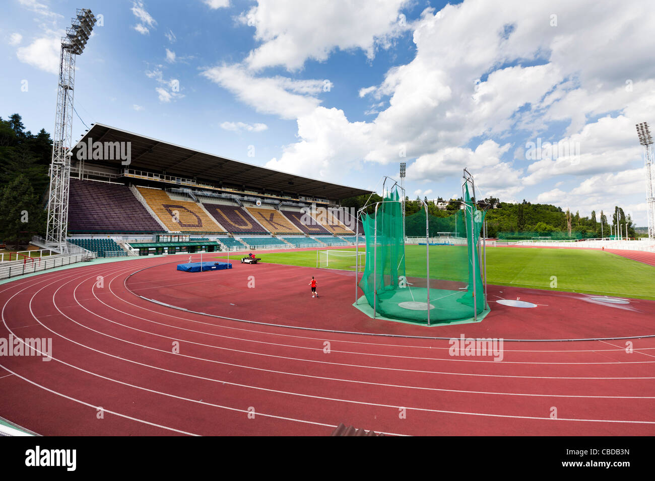 Stadium Juliska, home of soccer club Dukla Prague, pictured in Prague ...