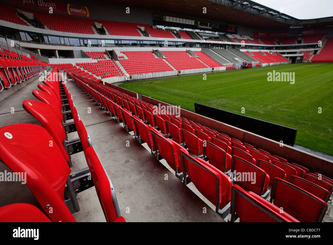 Stadium Eden, today's Synot Tip Arena, home of soccer club SK Slavia ...