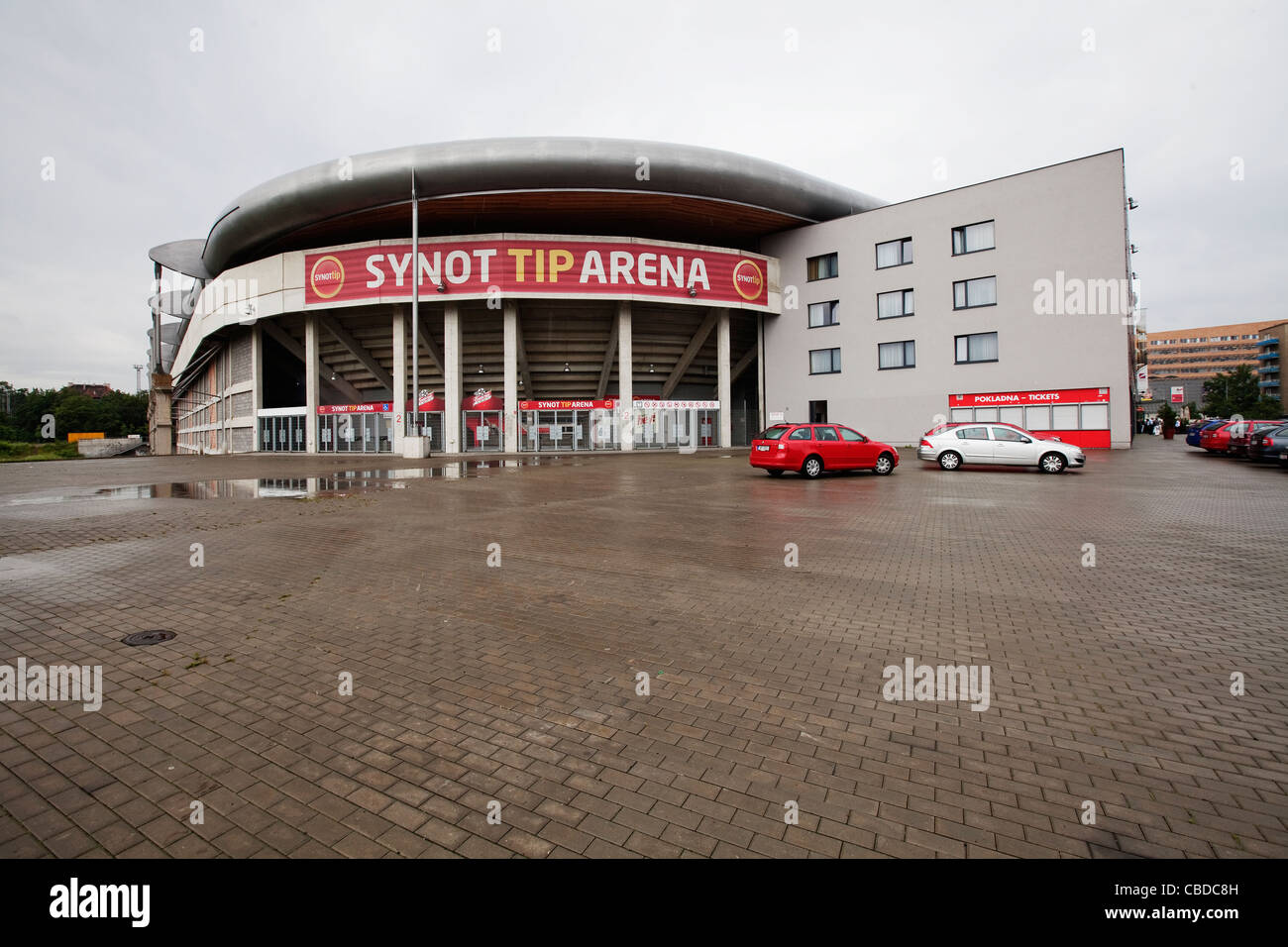Stadium Eden, today's Synot Tip Arena, home of soccer club SK Slavia ...