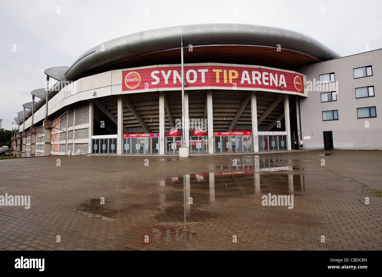 Stadium Eden, today's Synot Tip Arena, home of soccer club SK Slavia ...