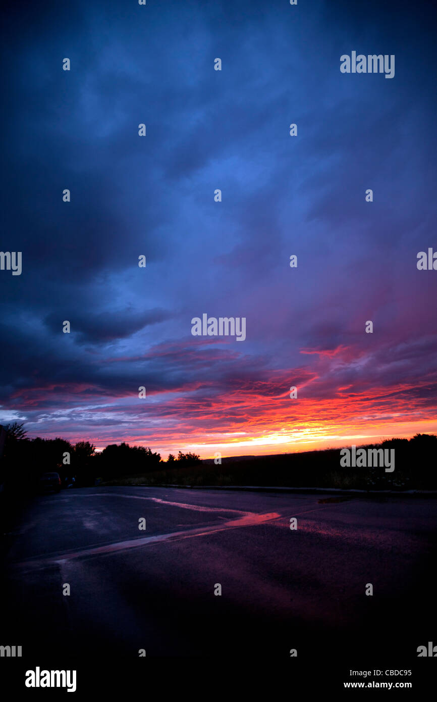 Clouds, squall line, a line of severe thunderstorms that formed ahead ...