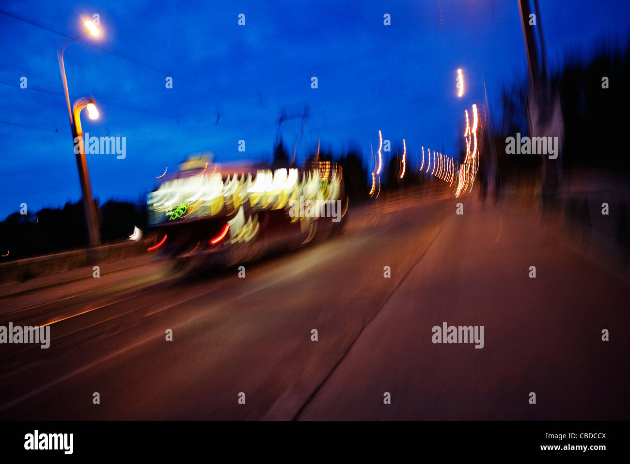 A tram on Liben bridge in Prague, Czech Republic. (CTK Photo/Josef ...