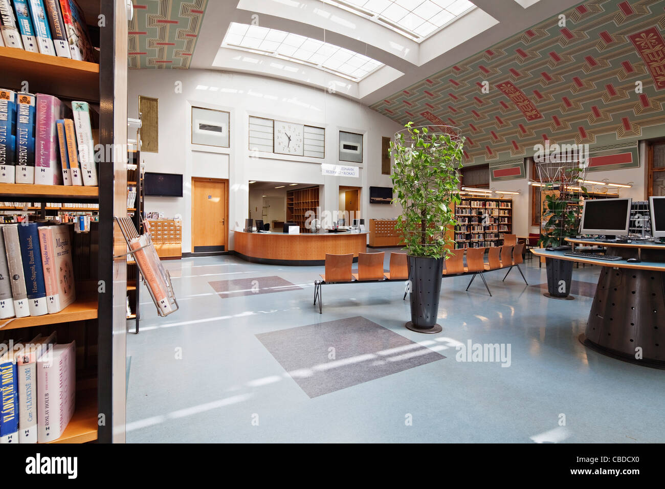 Municipal Library of Prague on Marianske Square in Prague. The first ...