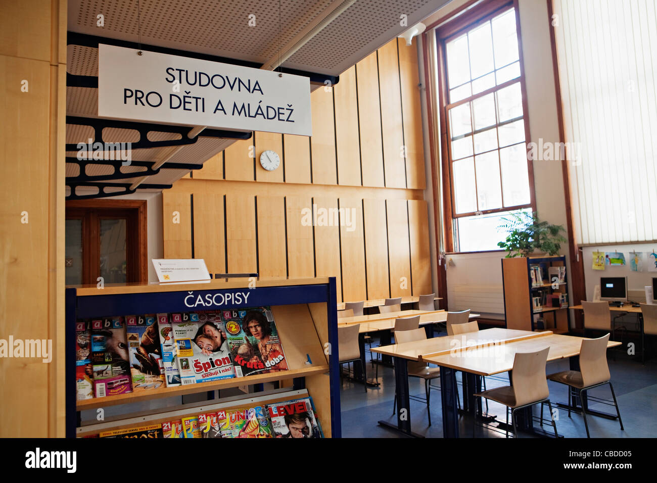 Municipal Library of Prague on Marianske Square in Prague. The first ...
