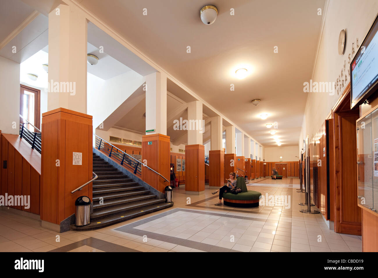Municipal Library of Prague on Marianske Square in Prague. The first ...