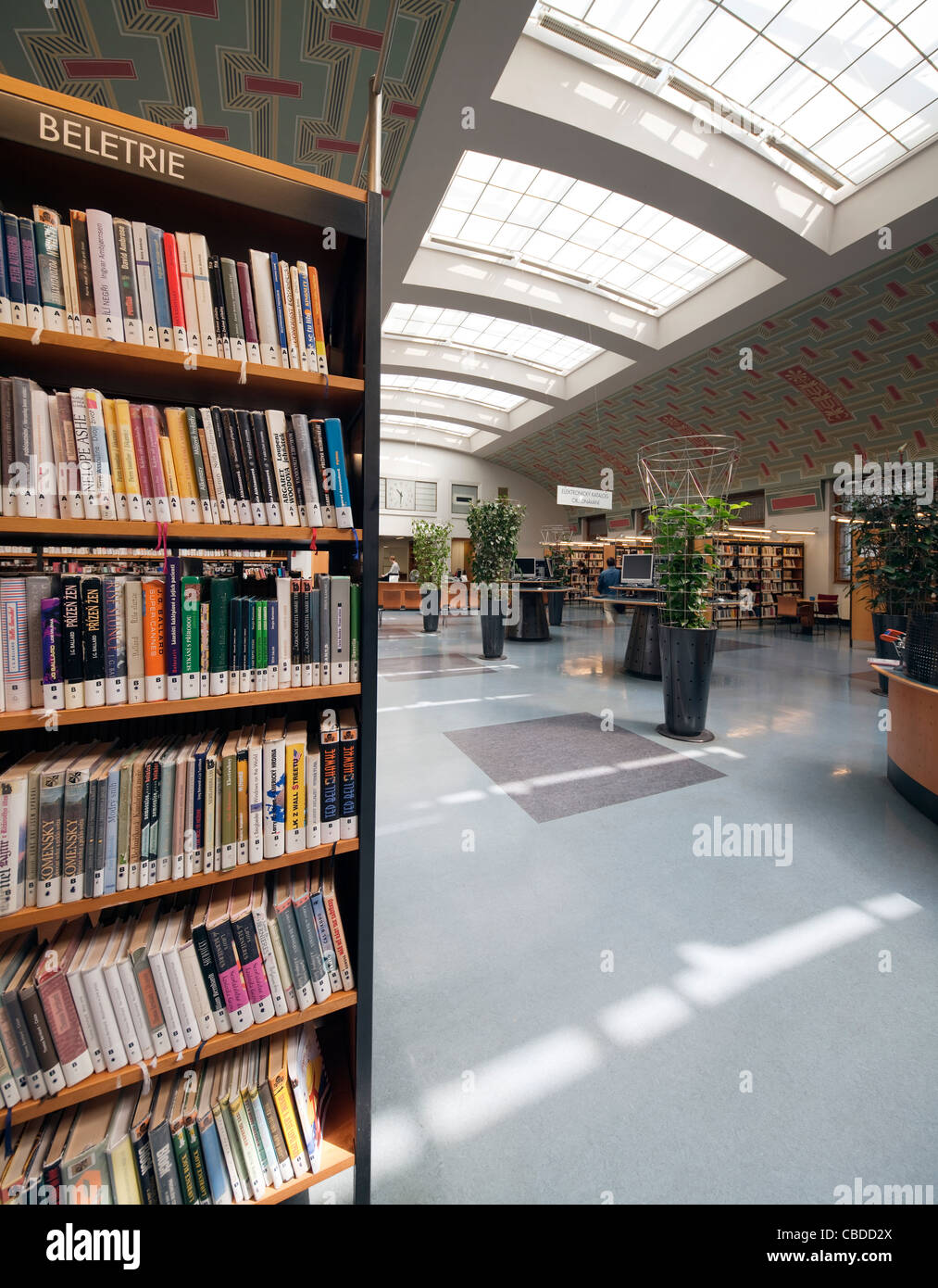 Municipal Library of Prague on Marianske Square in Prague. The first ...