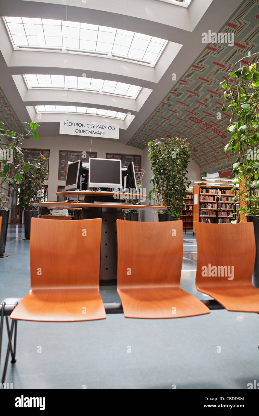 Municipal Library of Prague on Marianske Square in Prague. The first ...