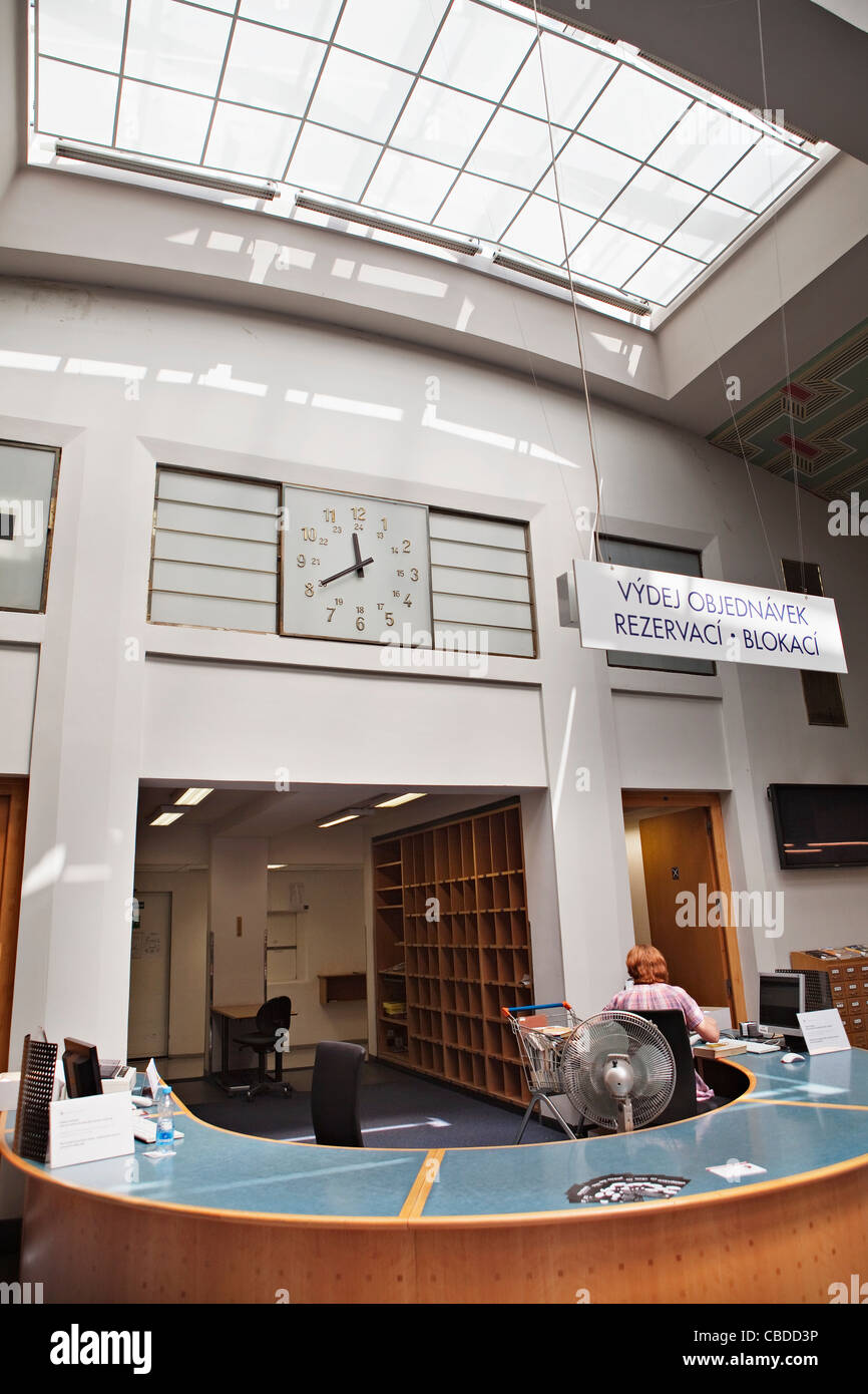 Municipal Library of Prague on Marianske Square in Prague. The first ...