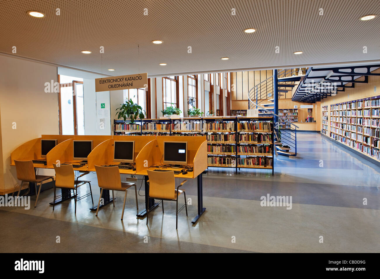 Municipal Library of Prague on Marianske Square in Prague. The first ...