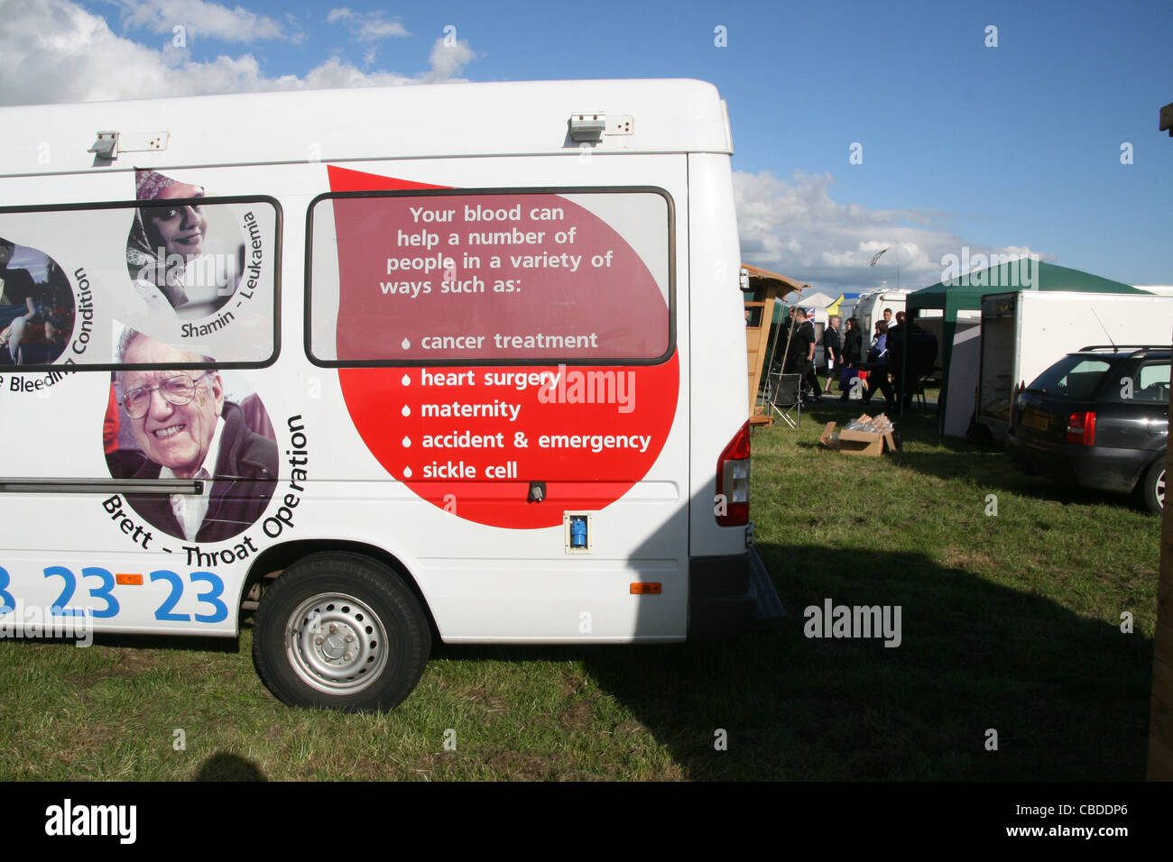 national blood service truck van mobile centre in wales. great britain ...