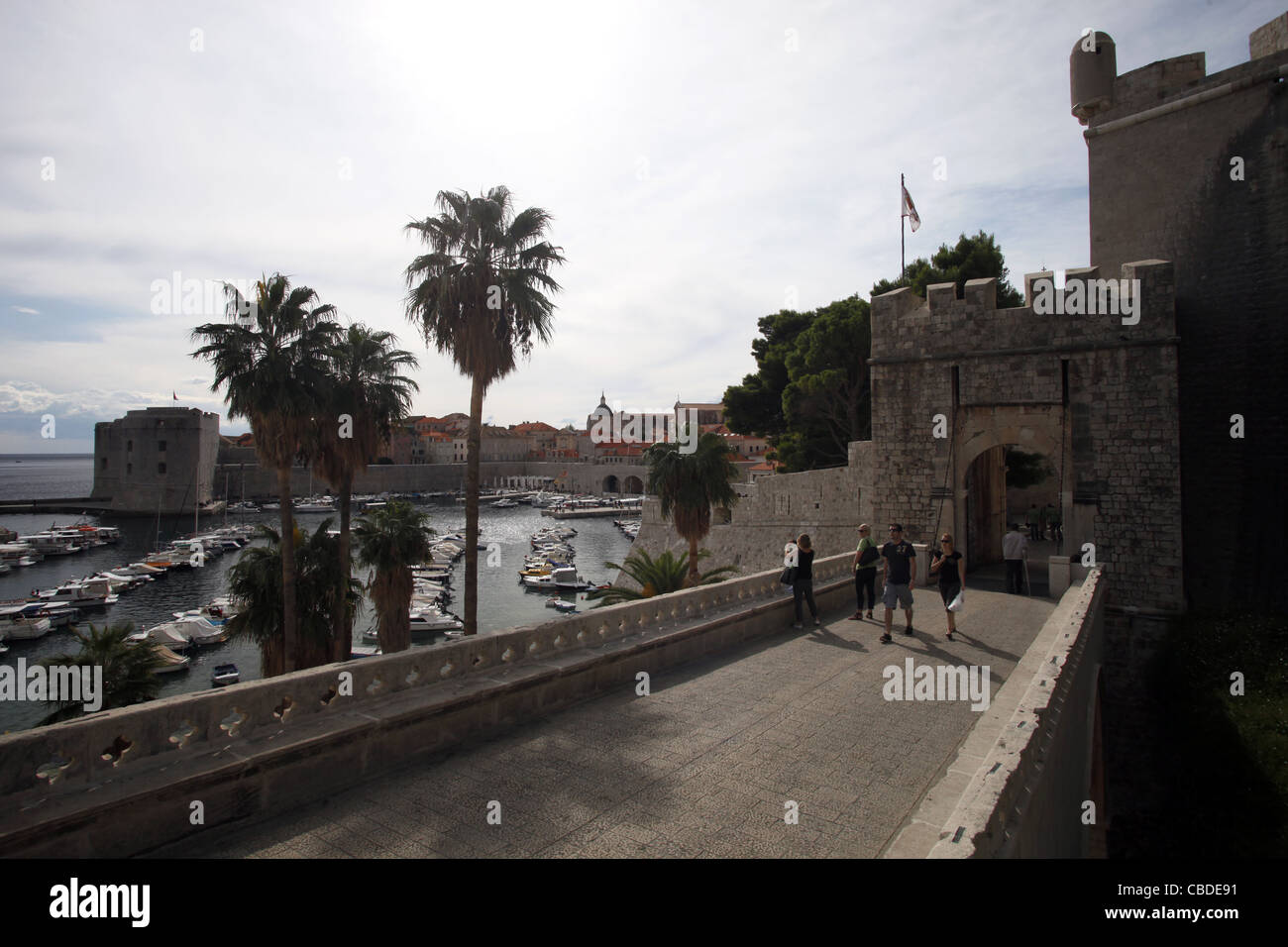 PLOCE GATE CITY ENTRANCE & FORT REVELIN OLD TOWN DUBROVNIK CROATIA 08 ...