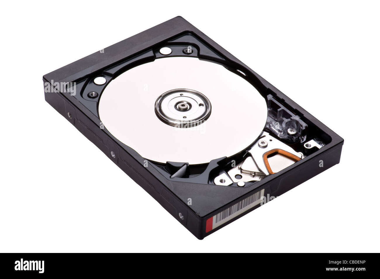object on white - open hard drive Stock Photo - Alamy