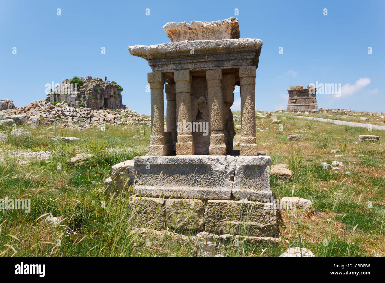 Ancient ruins in Faqra near Faraya, Lebanon Stock Photo - Alamy