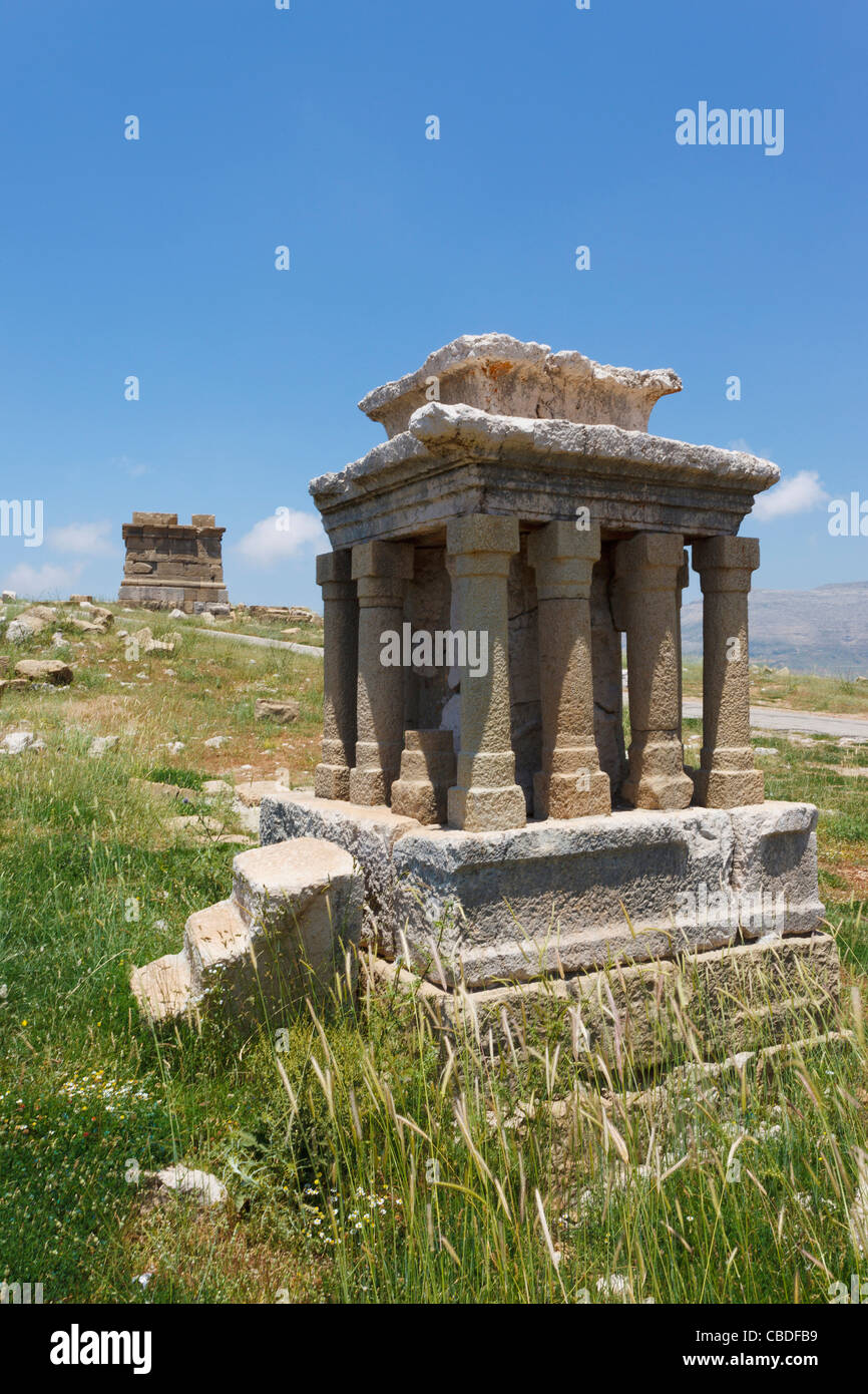 Ancient ruins in Faqra near Faraya, Lebanon Stock Photo - Alamy