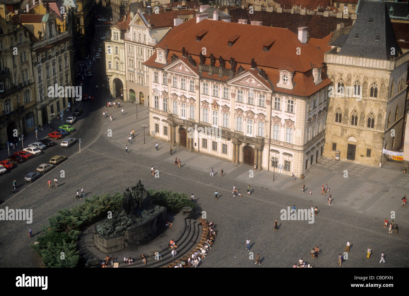 Old City square Prague Czechoslovakia [Czech Republic] Stock Photo - Alamy