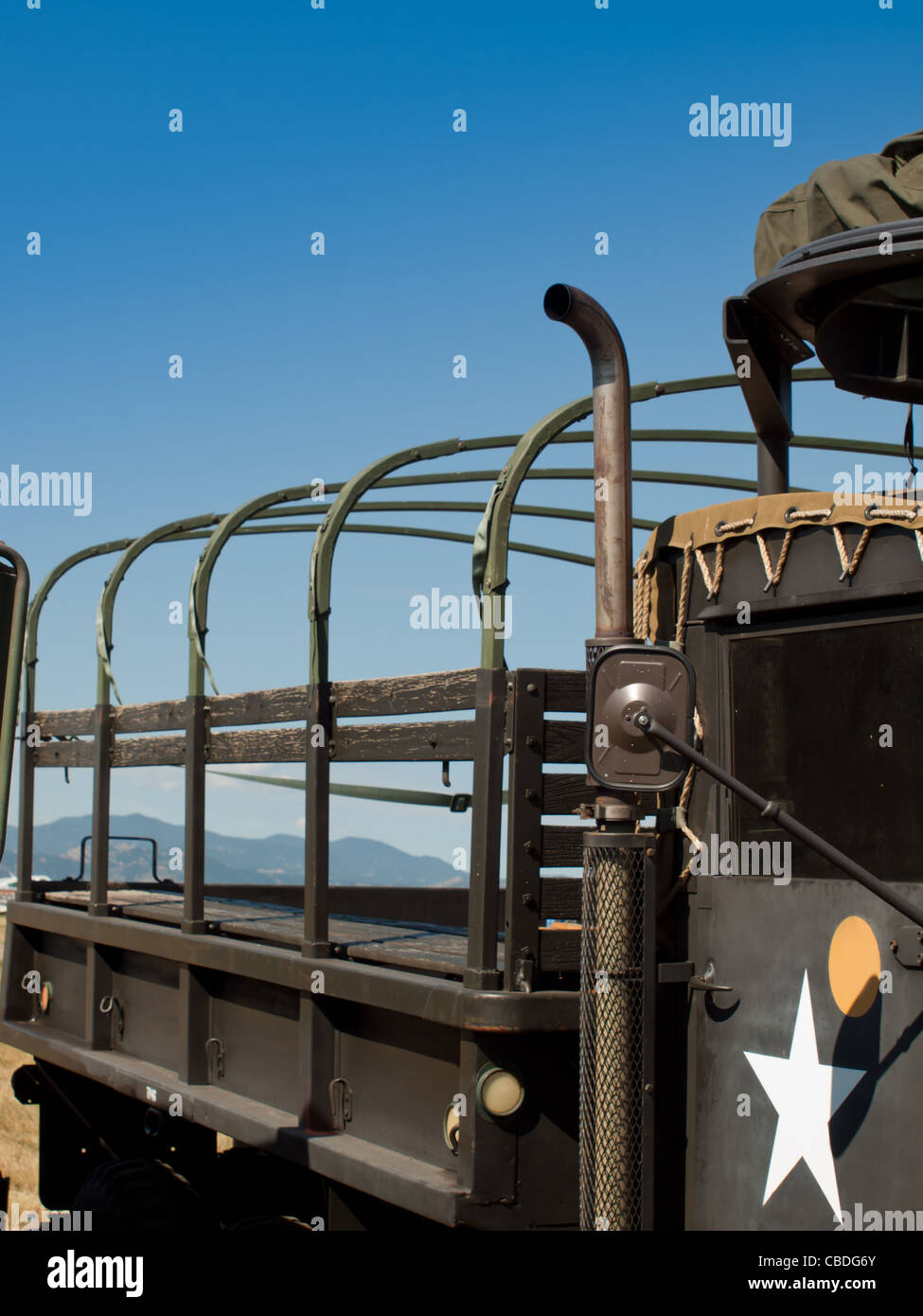 Army camouflage Humvee at the Rocky Mountain Airshow in Broomfield ...