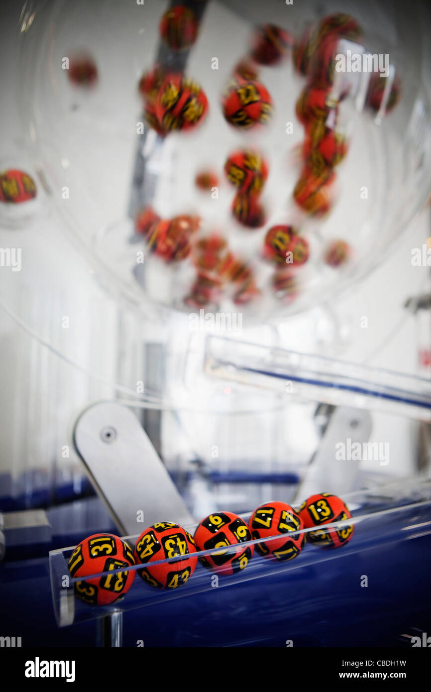 Polling urn used for game Loto of Fortuna lottery company, pictured on ...