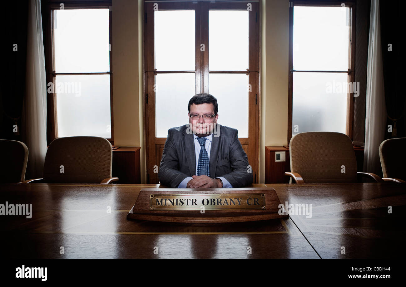 Alexandr Vondra, Czech Defence Minister.Prague, Czech Republic, August ...