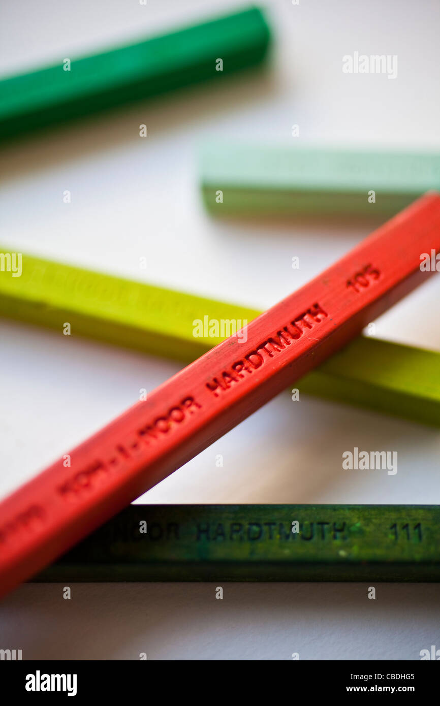 Color, colored pastels, pastel, crayon, drawing Stock Photo - Alamy