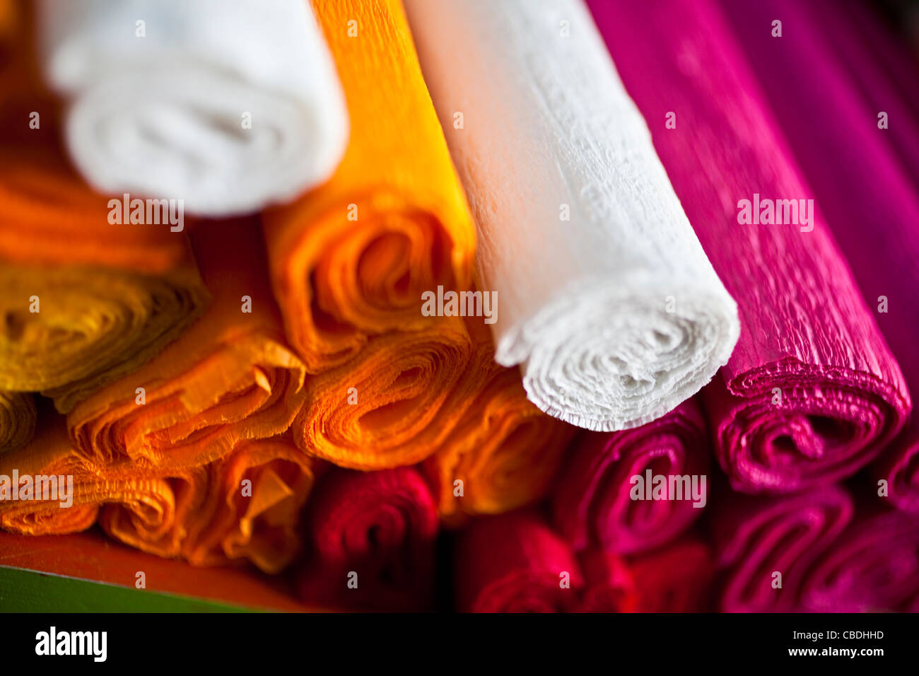 Coloured crepe paper Stock Photo - Alamy