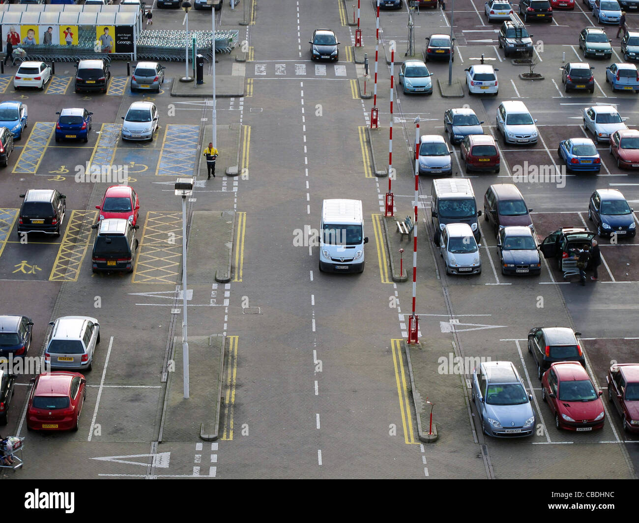 The View of a Car Park from above Stock Photo - Alamy