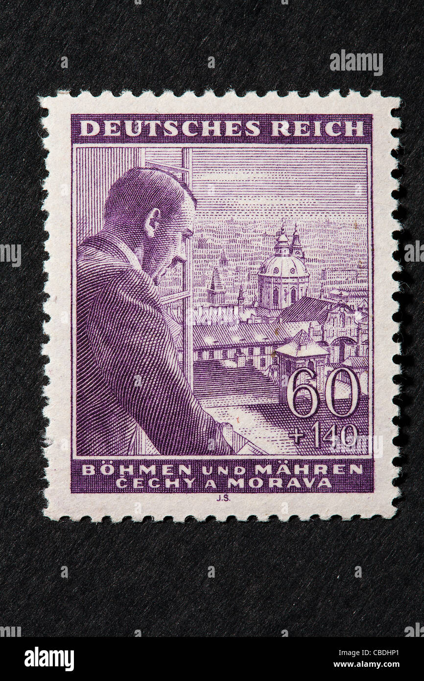 post, postage stamp, Adolf Hitler, issued for Hitler's 54th birthday on ...