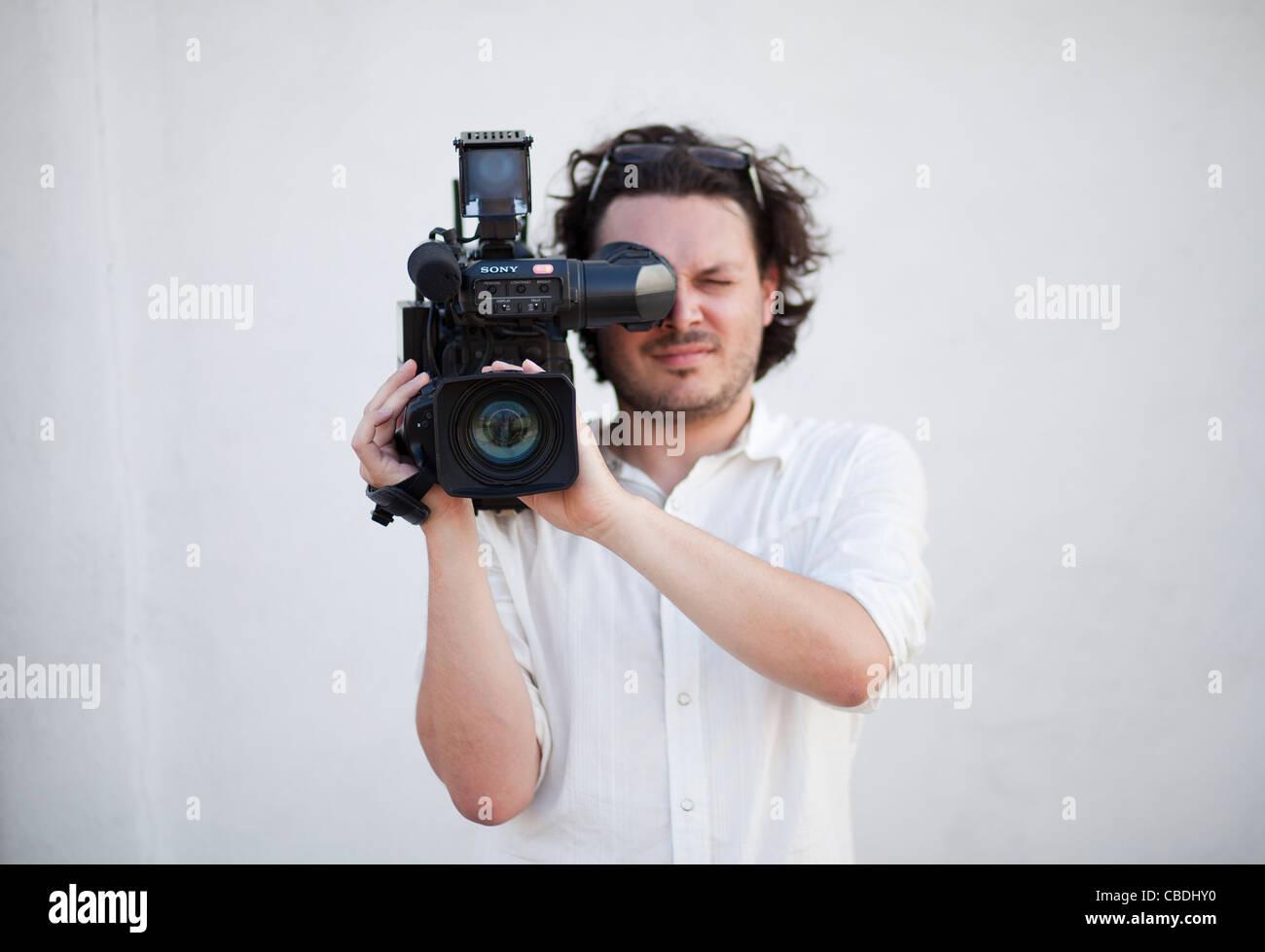 Camera camcoder video camerawork cine cameraman reporter czech republic ...