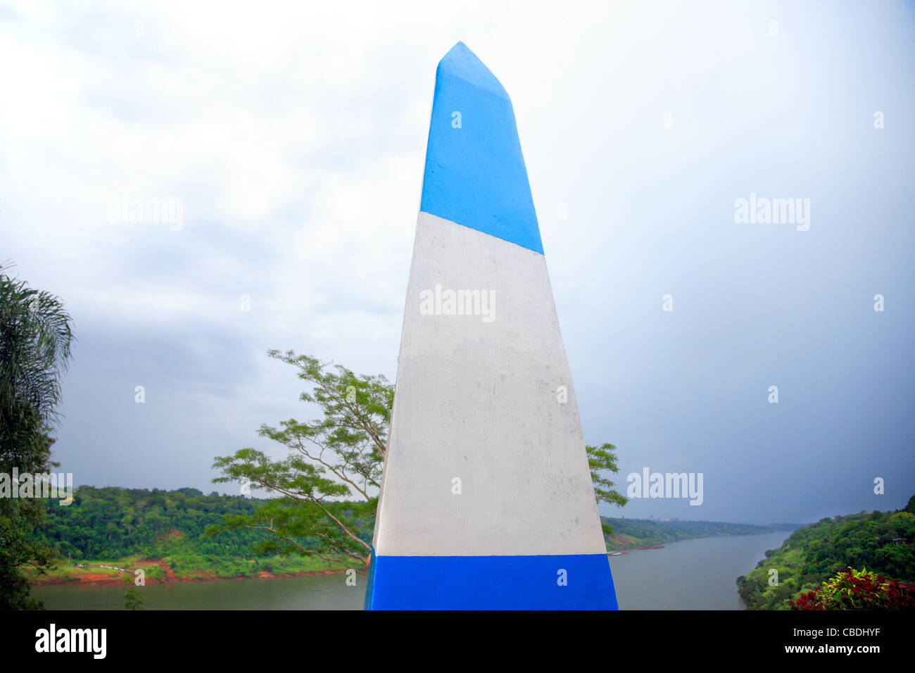 Triple frontier between Argentina, Brasil and Paraguay Stock Photo - Alamy